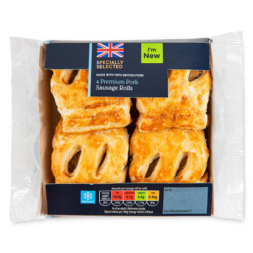 Premium Pork Sausage Rolls 4 Pack | ALDI UK